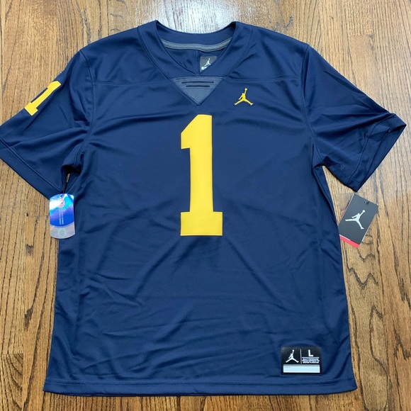Jordan | Shirts | Air Jordan Michigan Wolverines Football Jersey | Poshmark